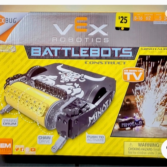 Vex Robitics | Toys | Battlebots Minotaur Building Set Black And Yellow ...